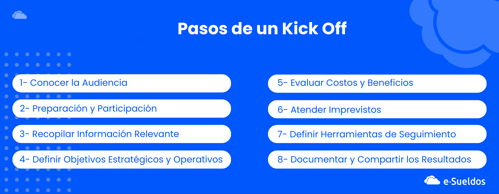 Kick Off: La Fórmula del Éxito para tus Proyectos - e-Sueldos